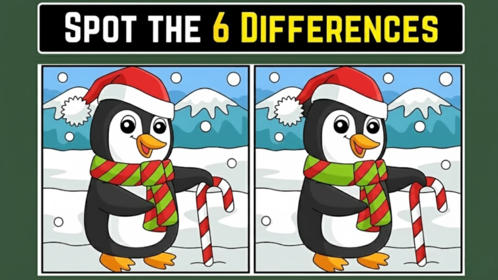 Optical Illusion Spot the Difference Game: Find 6 Differences in ...