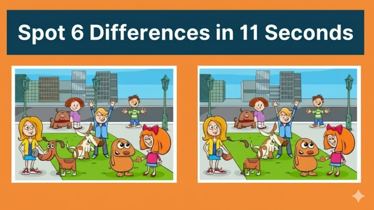 Spot the Difference Challenge: Can You Find 6 Differences in Just 11 ...